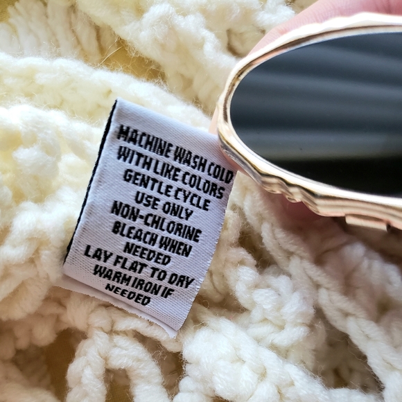 hippie laundry | Sweaters | Hippie Laundry Cream Crochet Open Weave ...